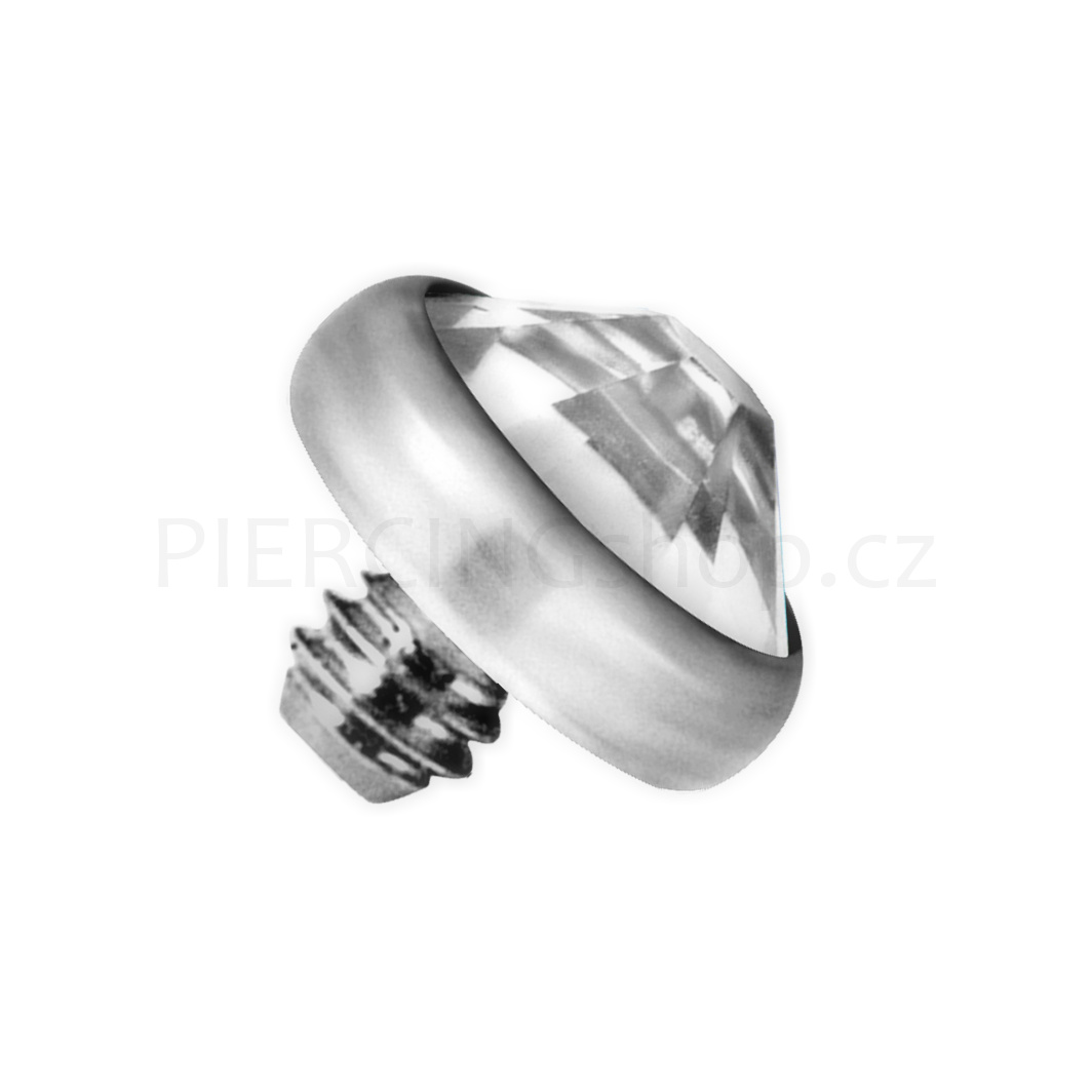 Microdermal piercing base+top s opálem | piercingshop.cz
